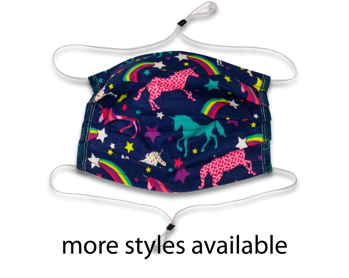 Kids Face Mask Adjustable Elastic around the head Toddler | Etsy