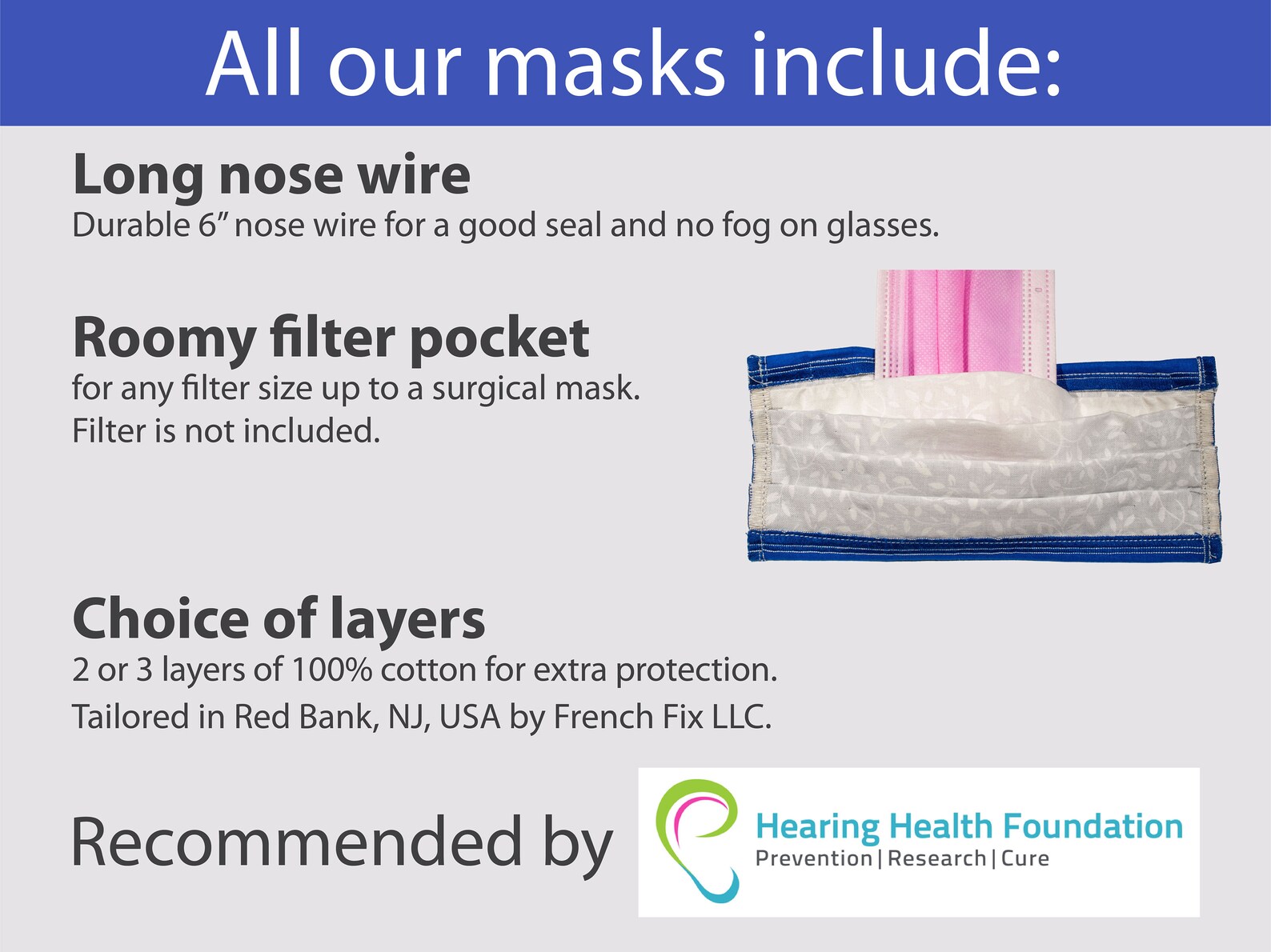 Best Mask for Hearing Aids Over the Head One Size Fits All - Etsy