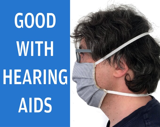 Hearing Aids Mask, Autism Face Mask, Made in USA, Washable - 09 - Etsy
