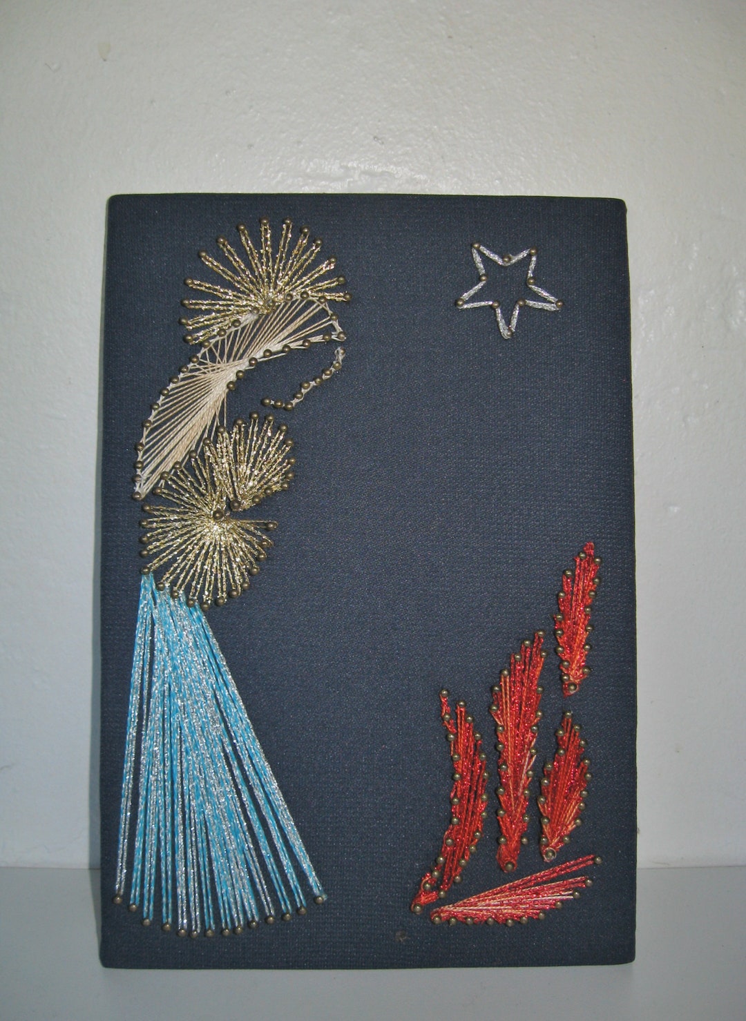 Vintage Religious String Art Symbolic Images Mary Praying - Etsy