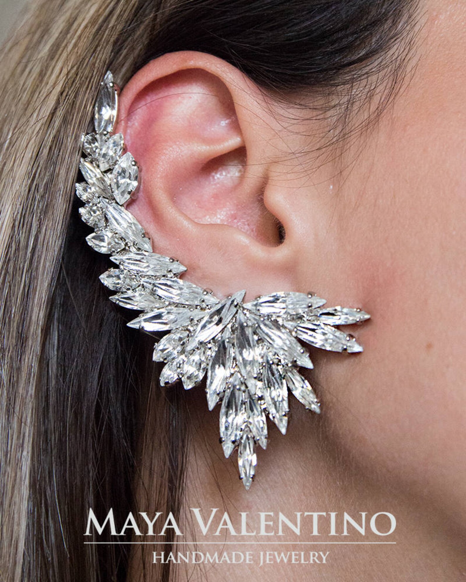 Large Ear Cuff Earrings Ear Cuff Earrings Ear Warp Ear - Etsy