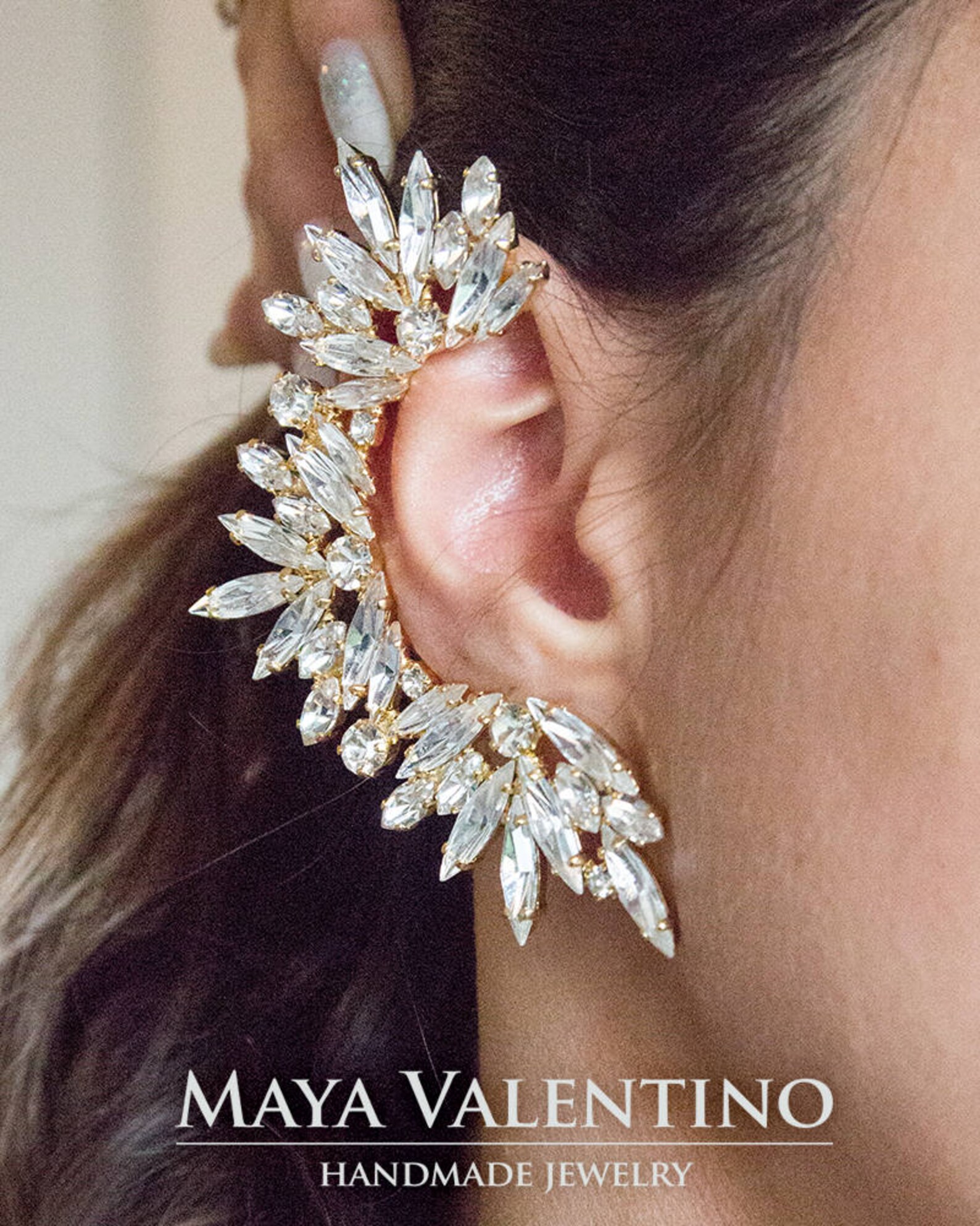 Bridal Ear Cuff Bridal Ear Climber Climbing Earrings Silver - Etsy