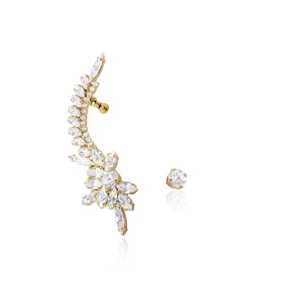 Swarovski ear climber store