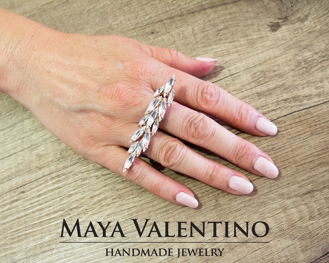 Swarovski Crystal Cocktail Large Extravagant Party Ring for Woman - Etsy