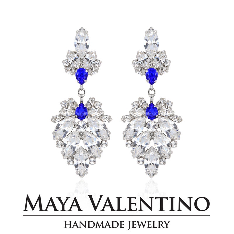 Royal Blue Earrings - Etsy