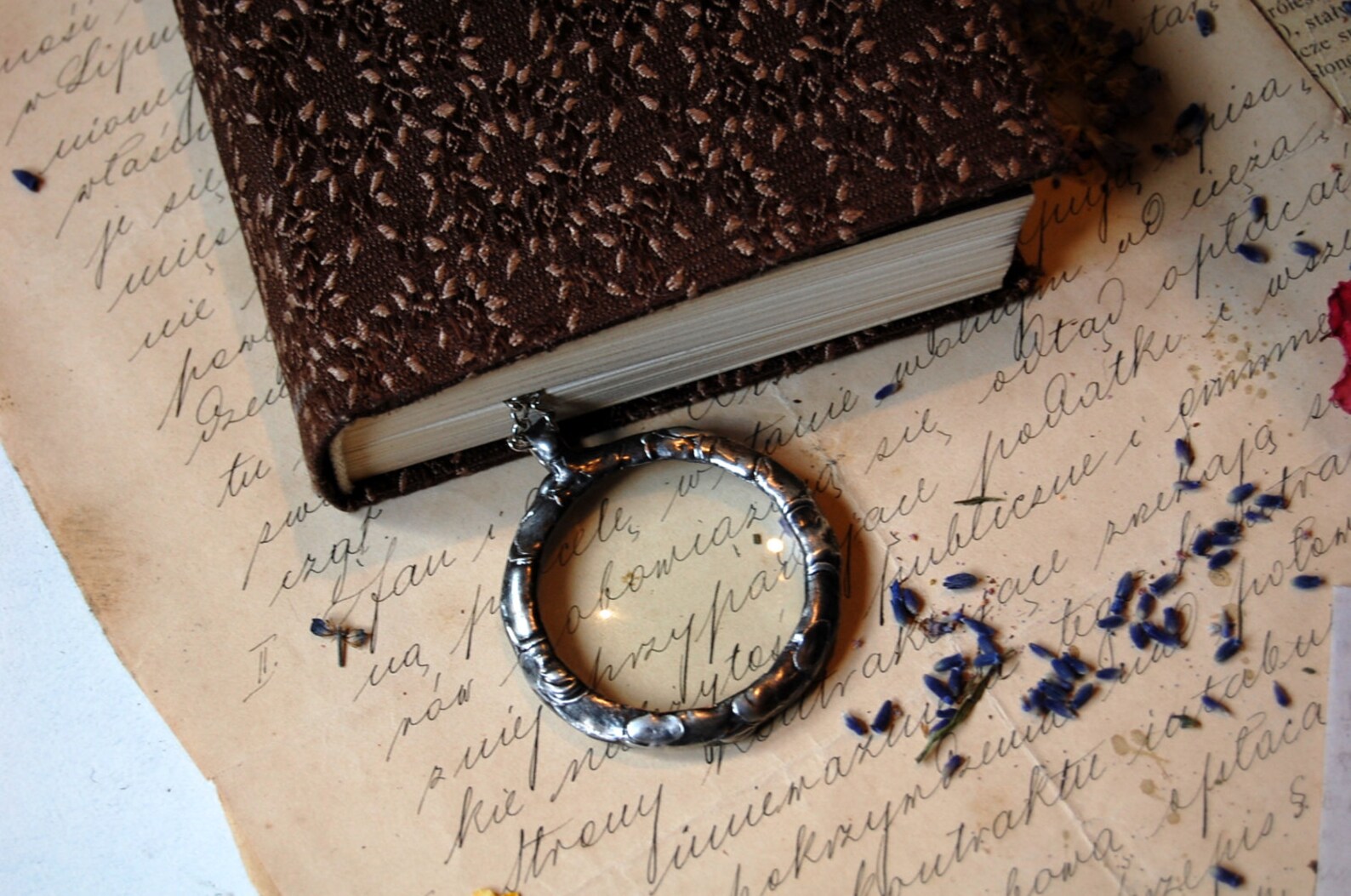 Metal Bookmark Magnifying Glass Bookmark Magnifier Bookmark | Etsy