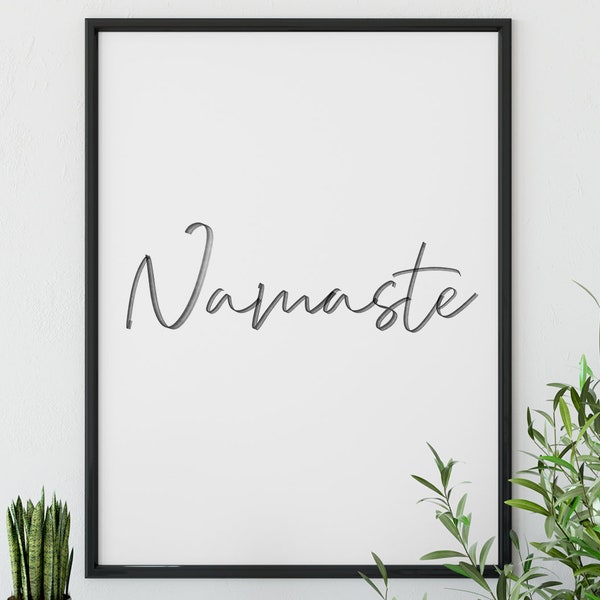 Namaste Typography - Etsy