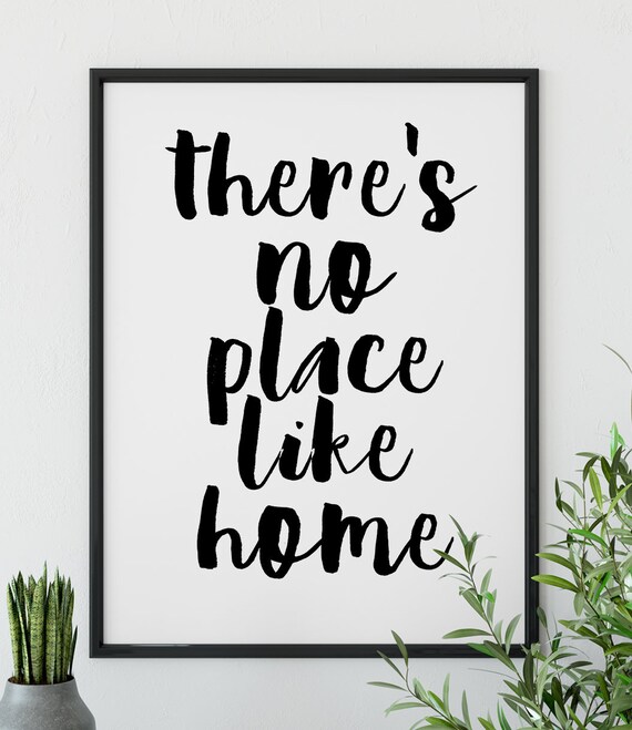 There's No Place Like Home Printable Art Printable | Etsy