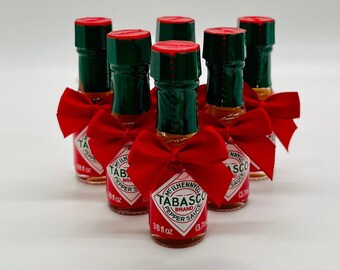 Pack of 6 Mini Tabasco Sauce Bottles - Etsy