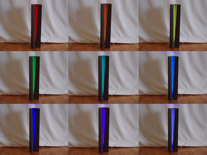 Modern Lamp MULTI-COLOR LED - Etsy