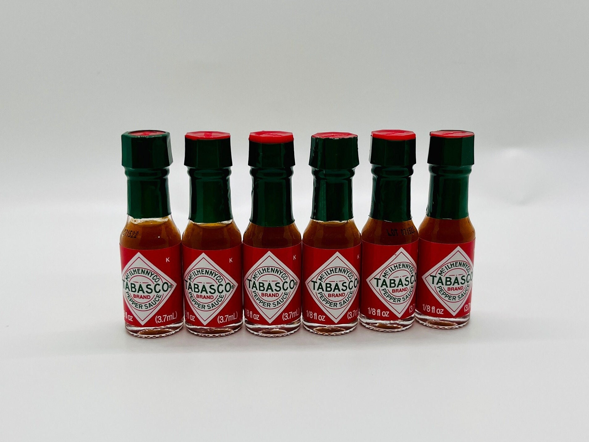 Pack of 6 Mini Tabasco Sauce Bottles - Etsy