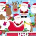 Christmas Clipart, Santa Clipart, Santa Claus Clipart, Rudolph Clipart ...