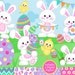 Easter Clipart & Digital Paper Set,easter Clip Art,easter Bunny Clipart ...