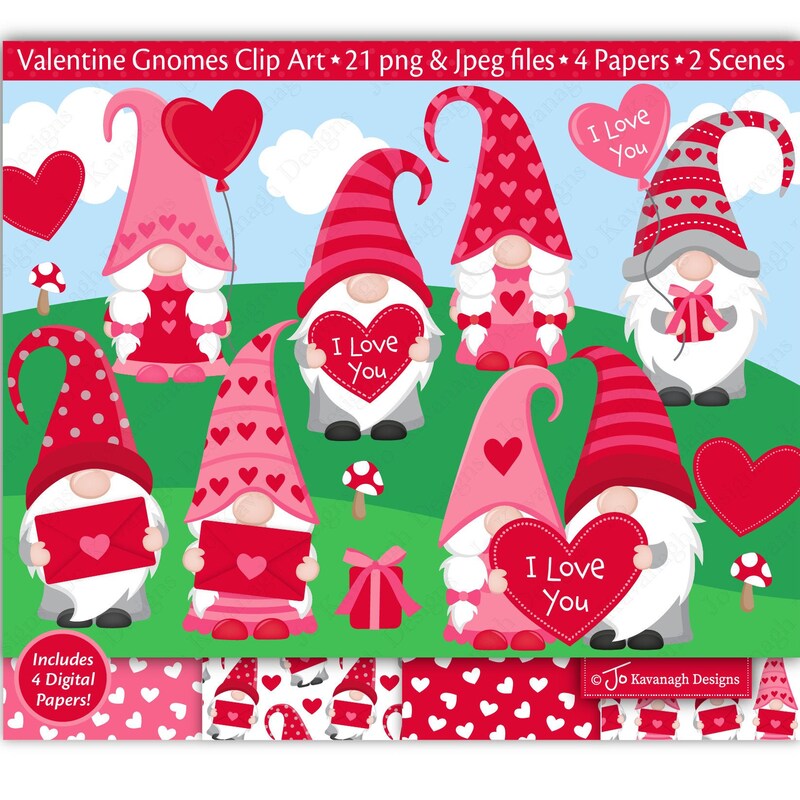 Valentine Gnomes - Etsy