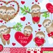 Valentine Clipart, Sloth Clipart, Valentines Day Clipart, Valentine ...
