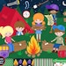 Camping Clipart, Camping Clip Art, Summer Camp Clipart, Campfire ...