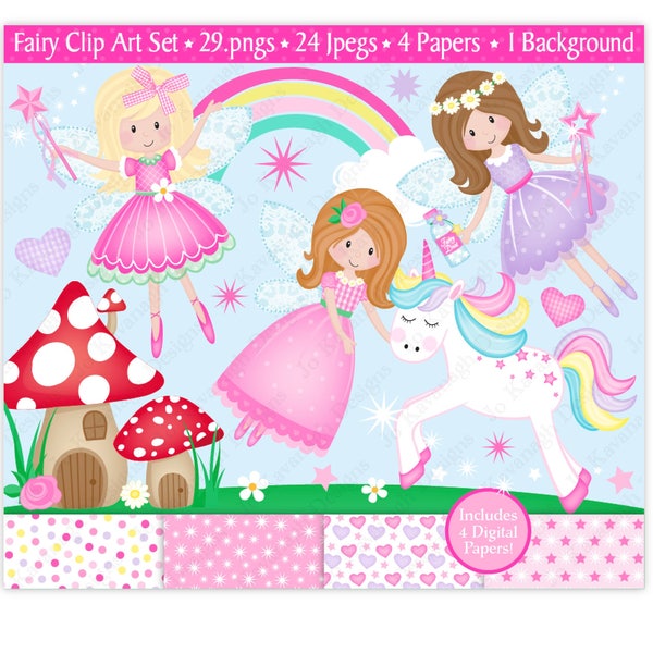 Fairy Clipart - Etsy