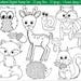Woodland Animals Digital Stamps,digital Stamps,woodland Stamps,forest ...