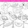 Cute Bugs Digital Stamps, Bugs Clipart, Bug Stamps, Garden Bugs, Insect ...