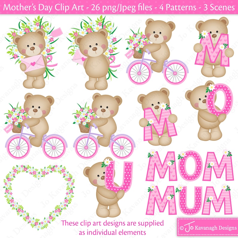 Mothers Day Clipart Mothers Day Mom Clipart Mum Clipart - Etsy