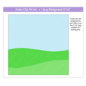 Easter Clipart & Digital Paper Set,easter Clip Art,easter Bunny Clipart ...