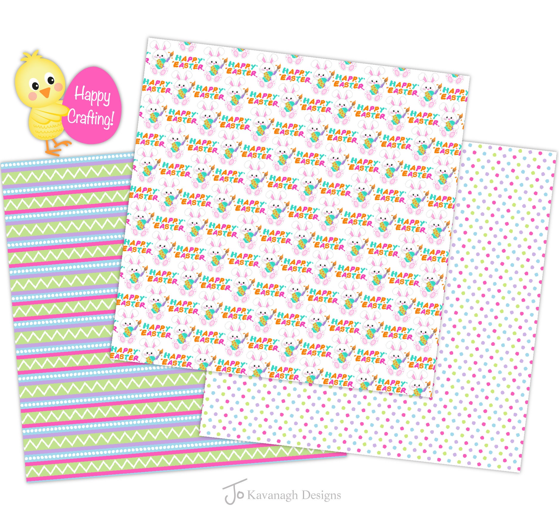 Easter Digital Paper,easter Patterns,easter Scrapbook Papers,easter ...