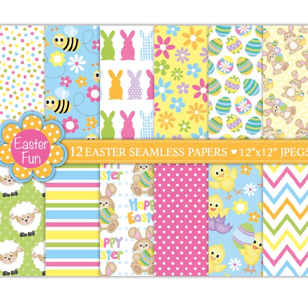 Easter Digital Paper - Etsy Canada