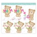 Mothers Day Clipart,heart Bear Digital Papers,bear Clipart,bear Clip ...