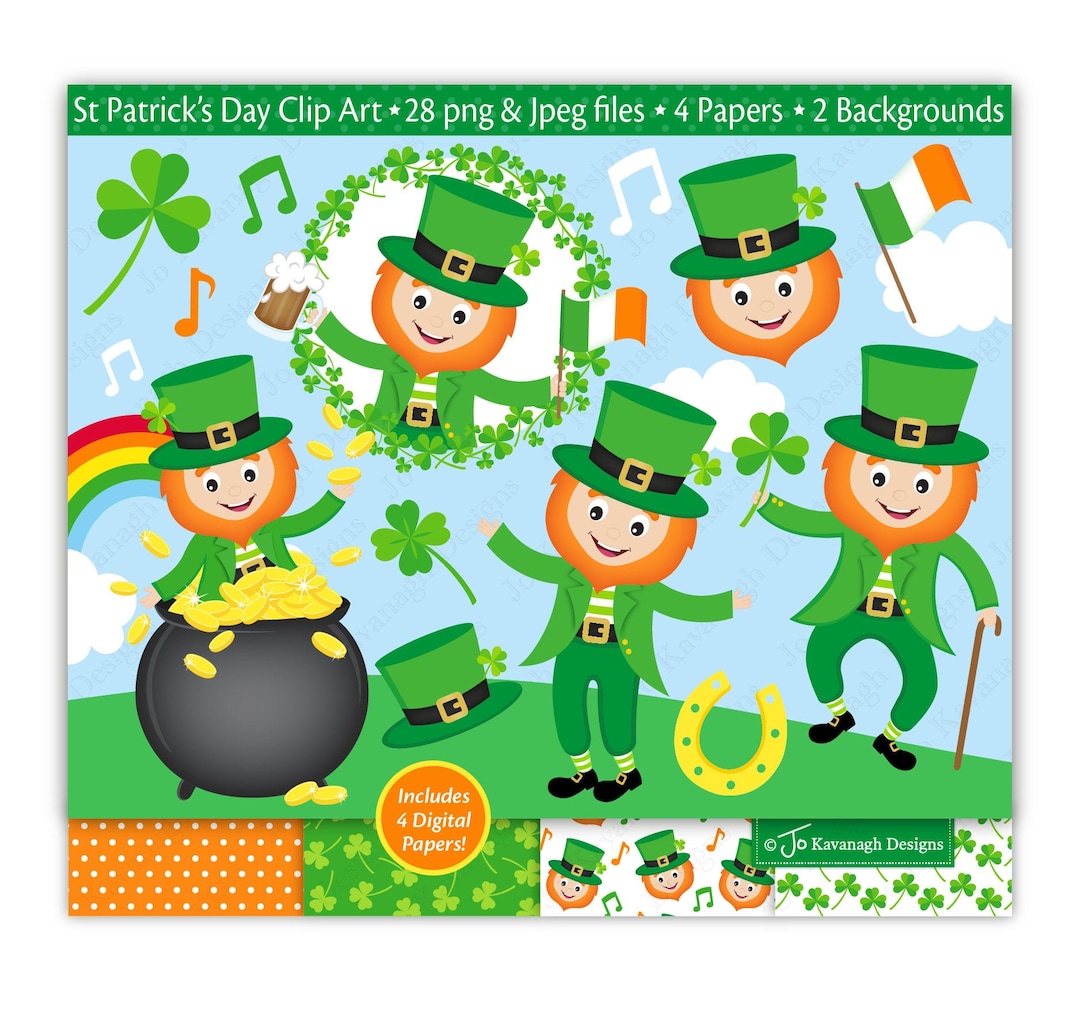 St Patricks Day Clipart, Irish Clipart, St Patricks Day Graphics ...