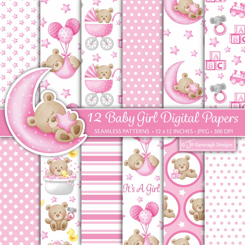 Baby Digital Paper - Etsy