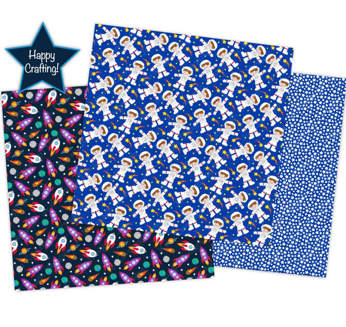 Space Digital Papers,space Paper Pack,astronaut Digital Papers, Space ...