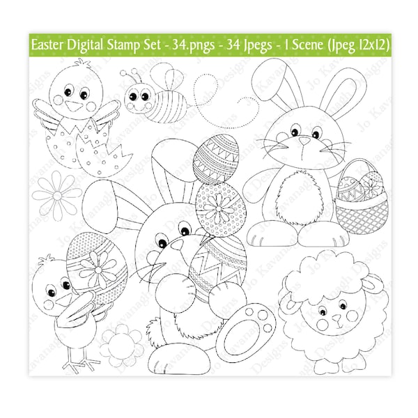 Easter Bunny Stamp - Etsy