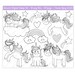 Unicorn Digital Stamps,unicorn Clipart,cute Unicorn Stamps,unicorn ...