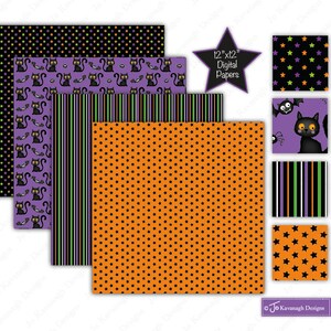 Halloween Clipart,halloween Digital Papers,witch Clipart,jack O Lantern ...