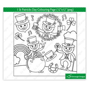 St Patricks Day Digital Stamps, Digital Stamps, St Patricks Day Clipart ...
