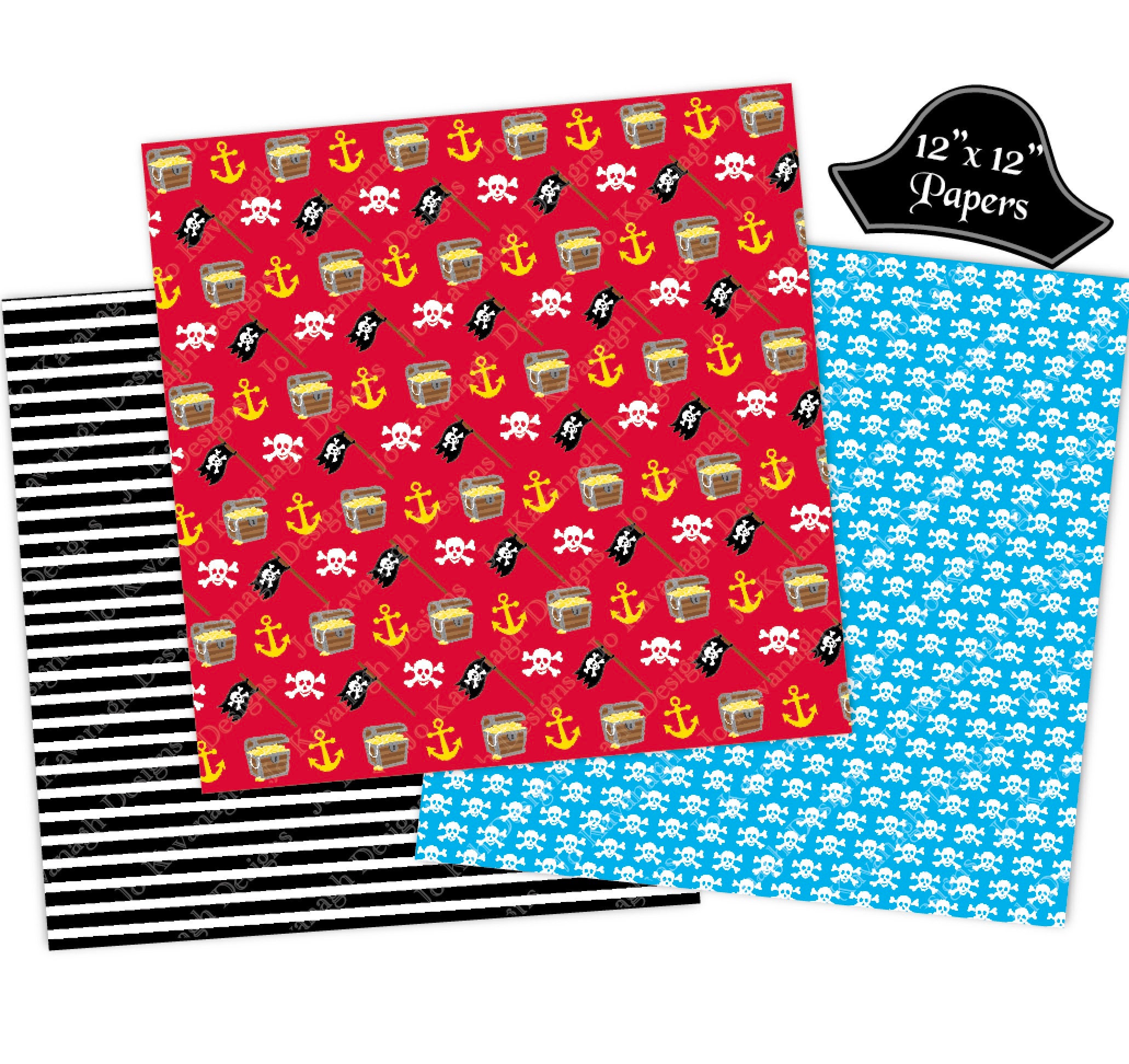 Pirate Digital Paperpirate Ship Paperpirate Paperpirate | Etsy