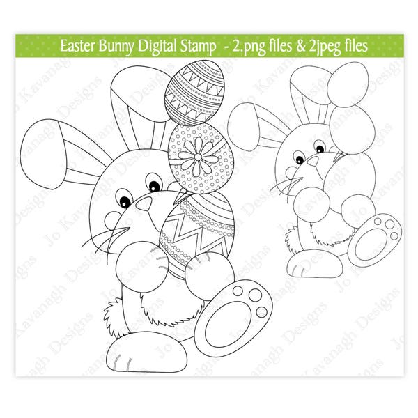 Easter Bunny Stamp - Etsy