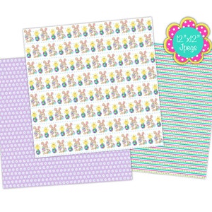 Easter Digital Papers,easter Bunny Digital Paper,easter Patterns,easter ...