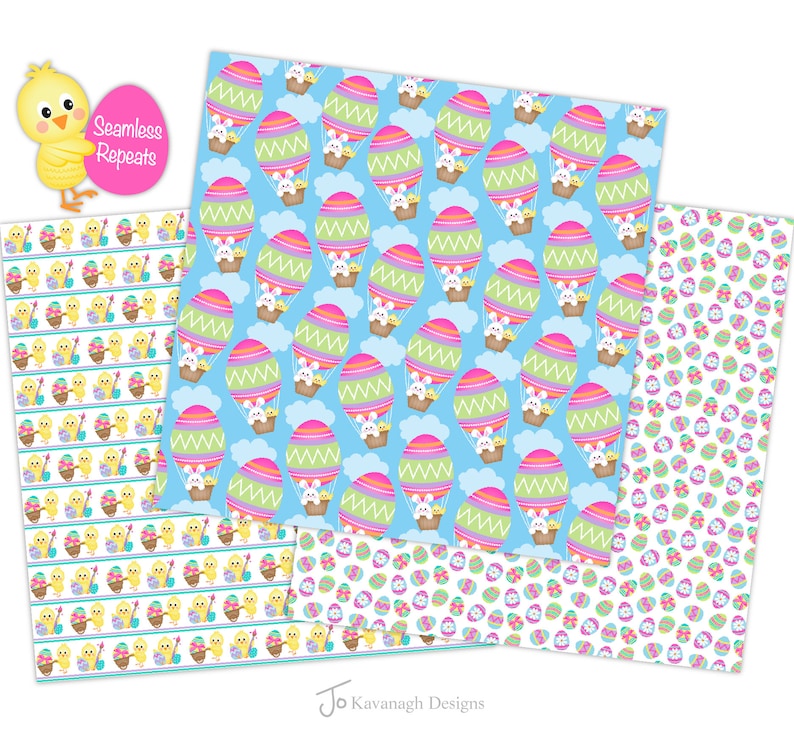 Easter Digital Paper,easter Patterns,easter Scrapbook Papers,easter ...
