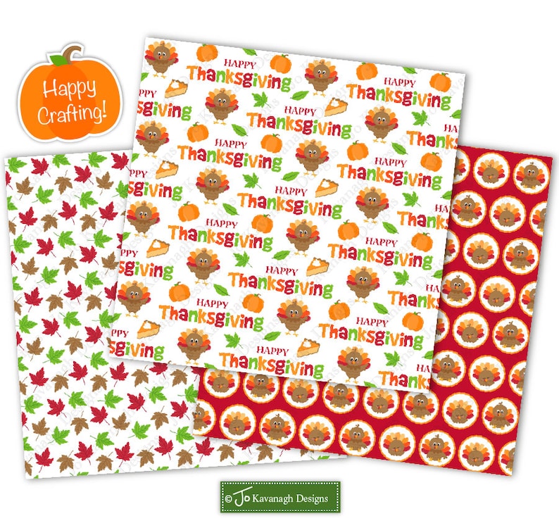 Thanksgiving Digital Papers, Thanksgiving, Thanksgiving Patterns ...