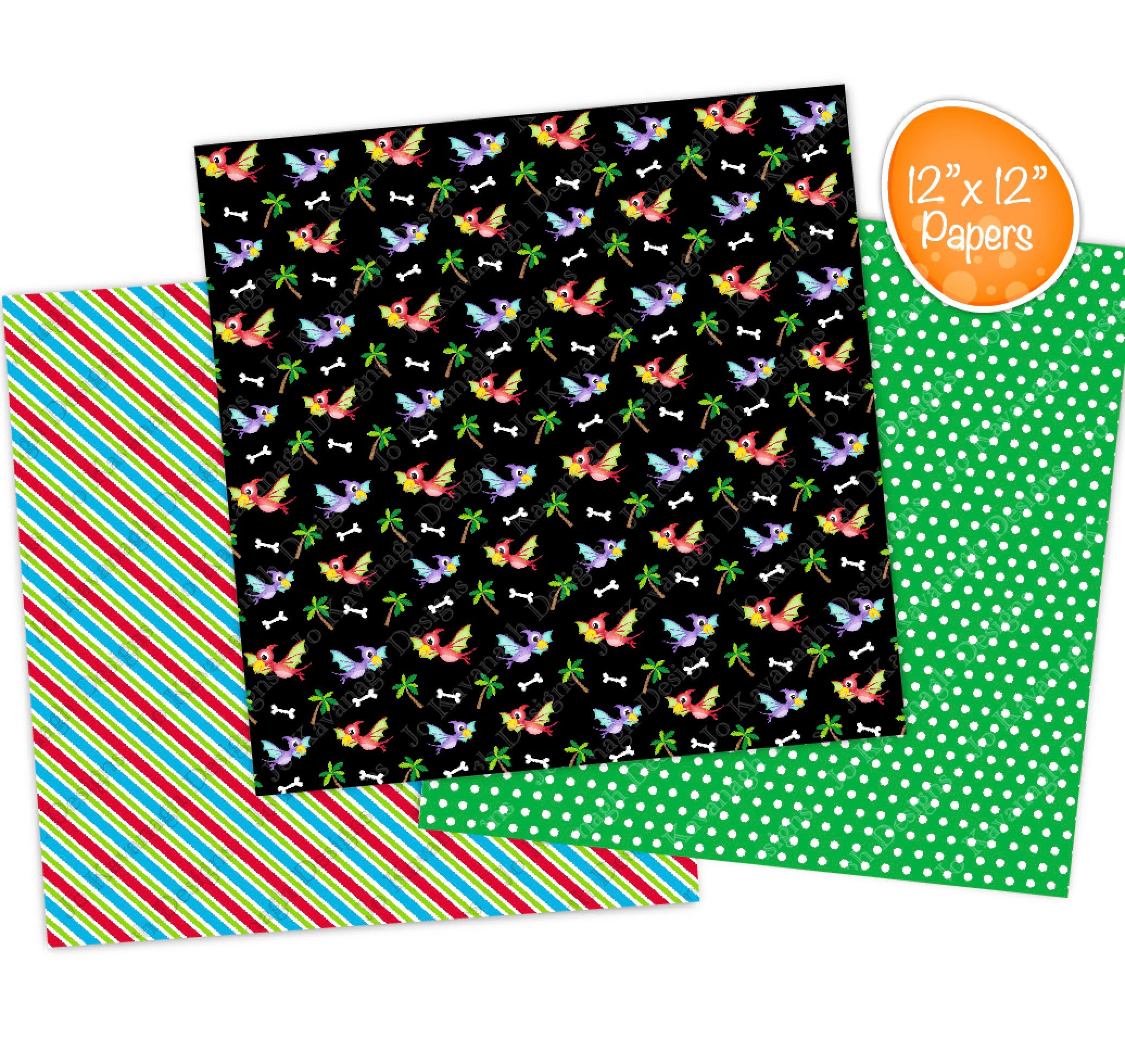 Dinosaur Digital Paperscute Dinosaur Papersdinosaur | Etsy