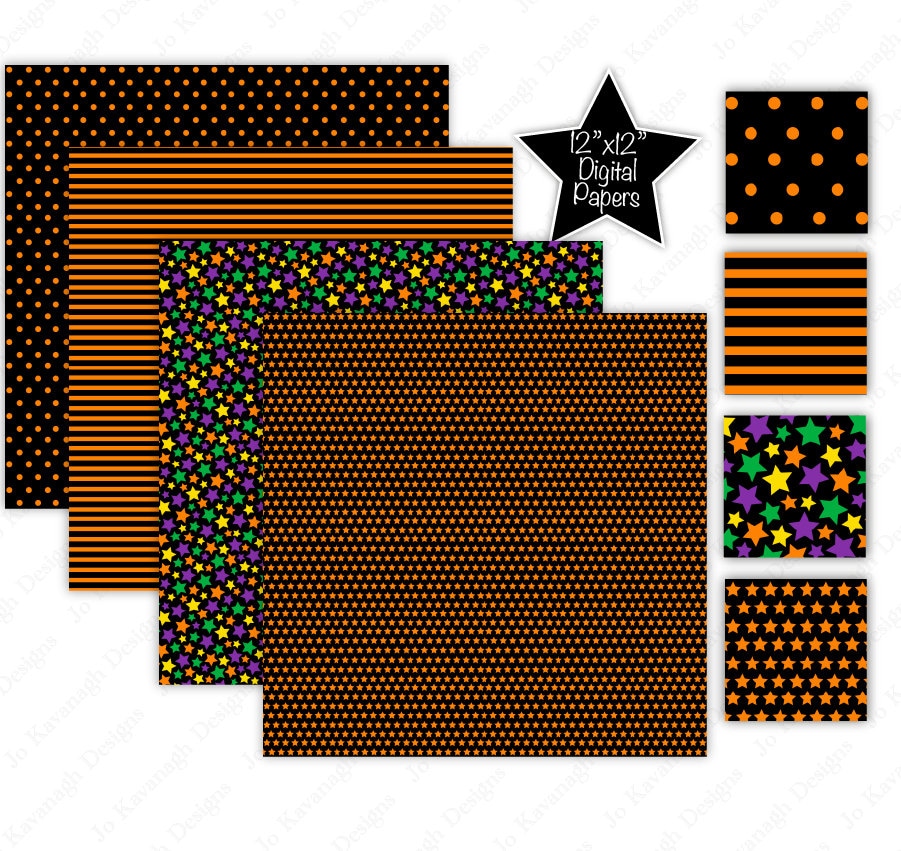 Halloween Cliparthalloween Digital Paperswitch - Etsy