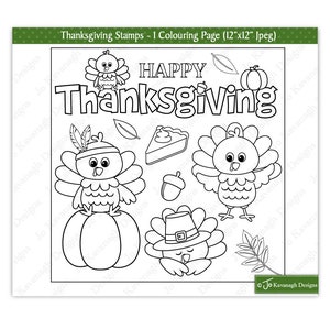 Thanksgiving Digital Stamps, Thanksgiving, Thanksgiving Stamps ...