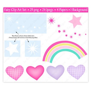 Fairy Clipart & Digital Papers Set,fairy Clip Art,unicorn Clipart ...