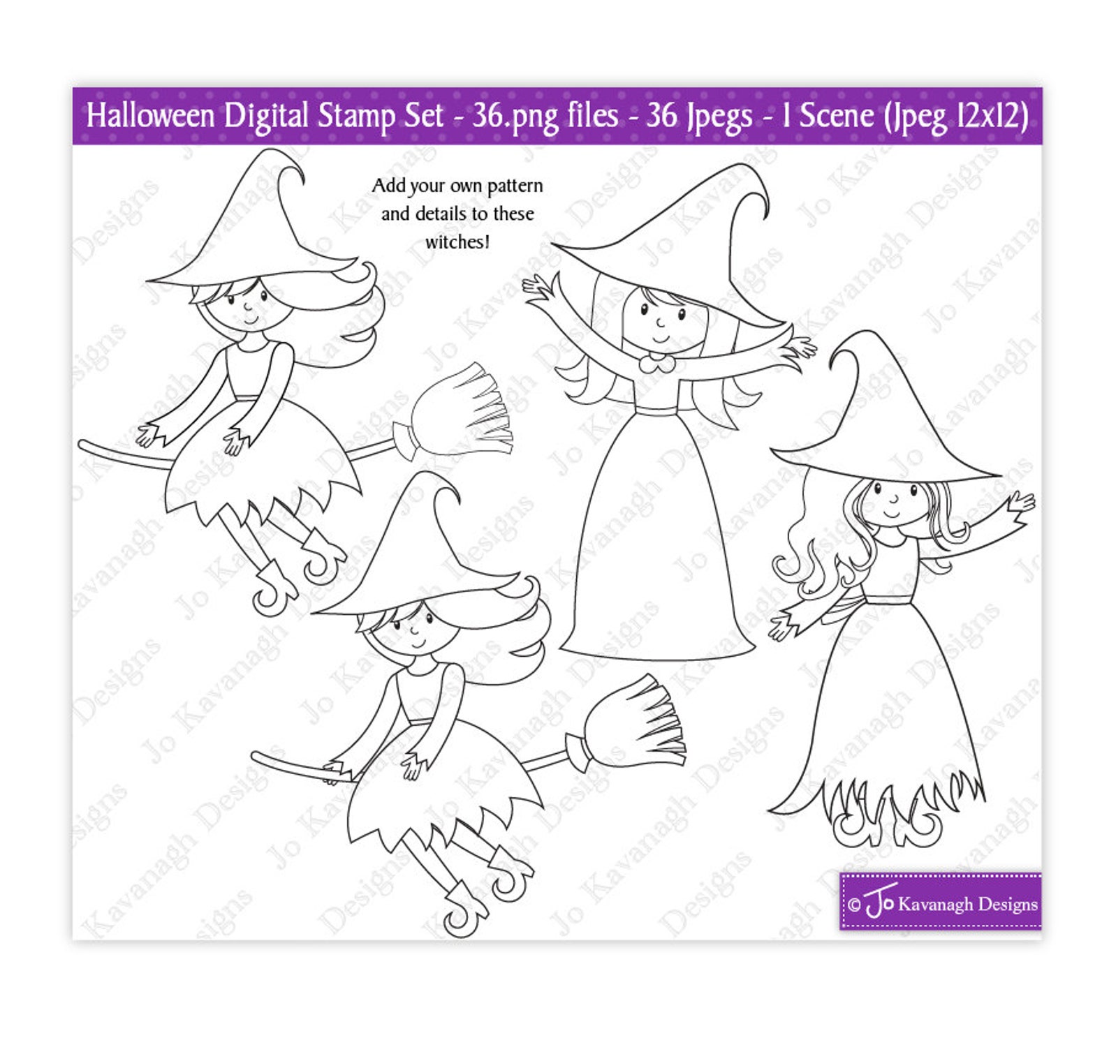 Halloween Digital Stampswitch Digital Stampshalloween | Etsy