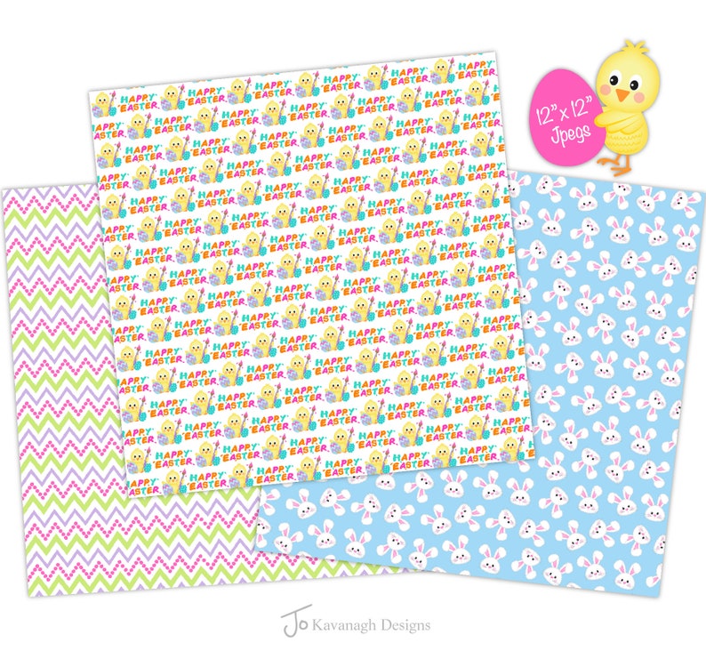 Easter Digital Paper,easter Patterns,easter Scrapbook Papers,easter ...