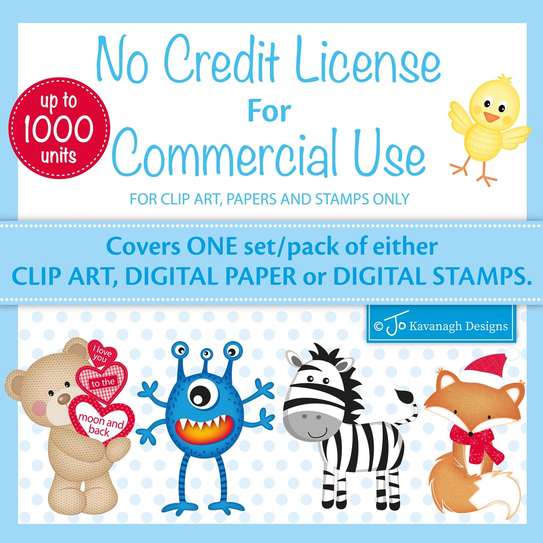 Commercial License, No Credit Required License, Commercial Use for Use ...