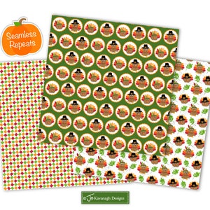 Thanksgiving Digital Papers, Thanksgiving, Thanksgiving Patterns ...