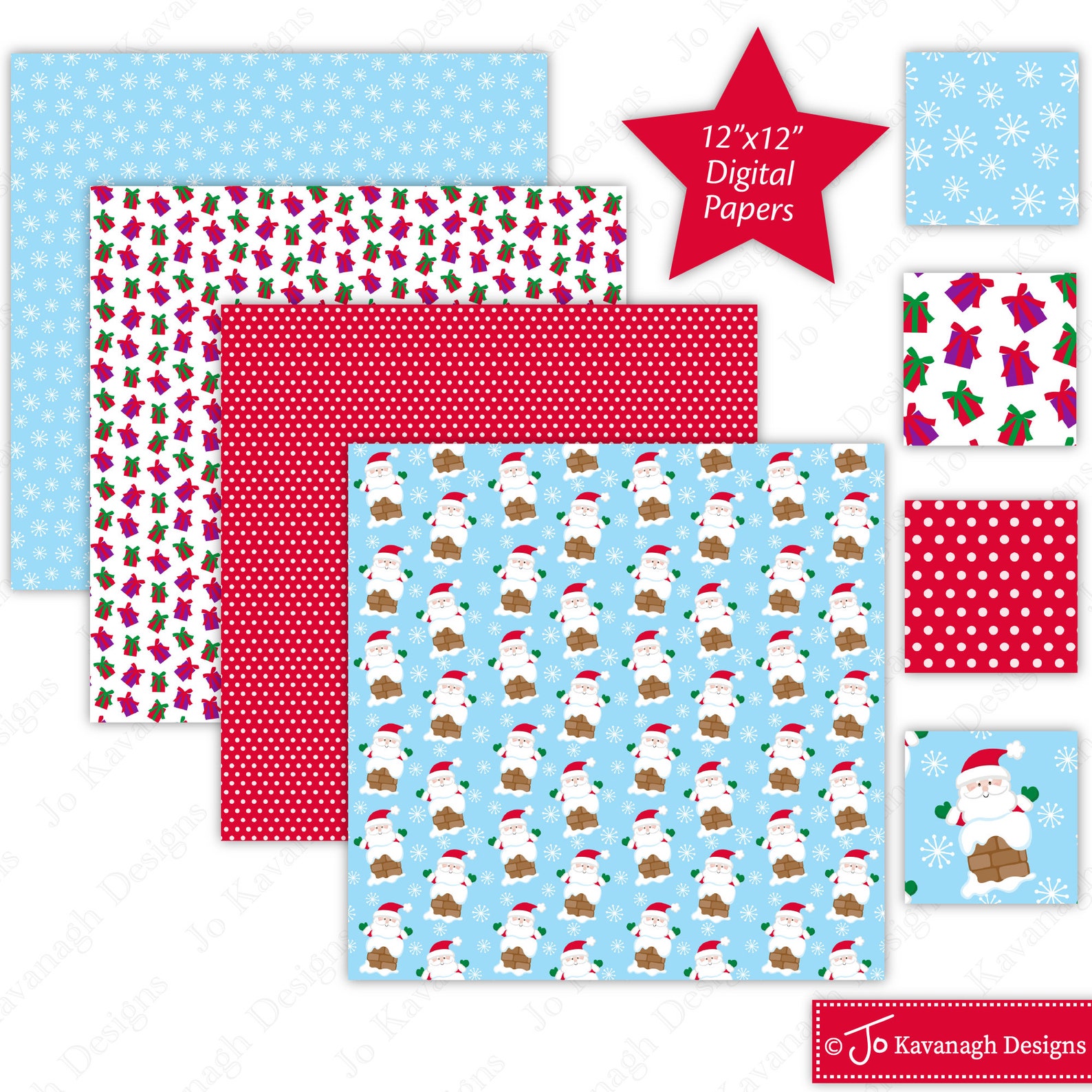 Christmas Clipart Santa Clipart Santa Claus Clipart Rudolph | Etsy