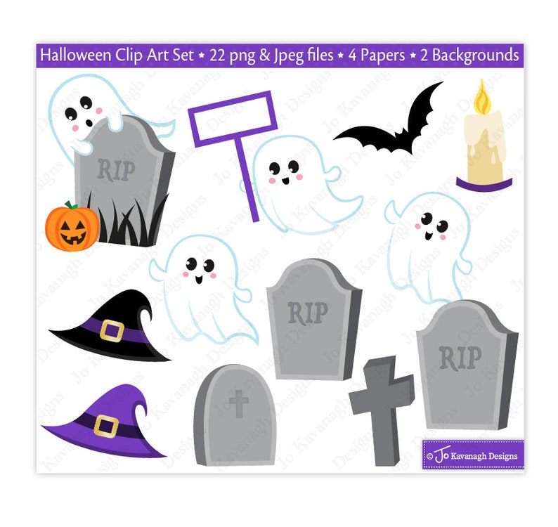 Halloween Clipart Ghost Clipart Halloween Ghost Clipart Bat | Etsy